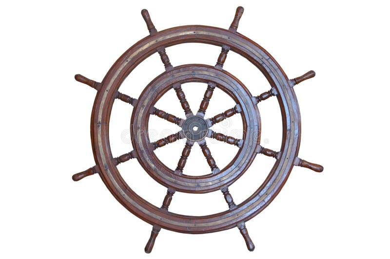 Vintage Ship Wheel stock image. Image of navigate, helm - 5547259
