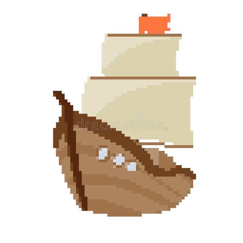 Old Ship stock vector. Illustration of pirate, object - 266919852