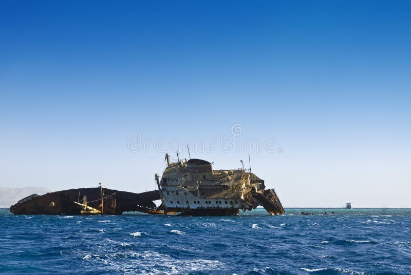 Old Ship-wreck stock image. Image of picturesque, serene - 7817869