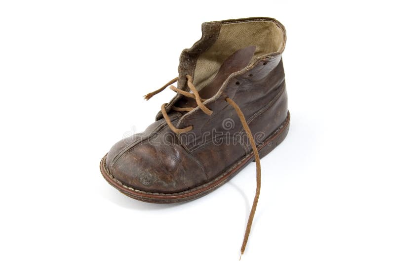 Old shoe stock photo. Image of closeup, untied, grunge - 3474888