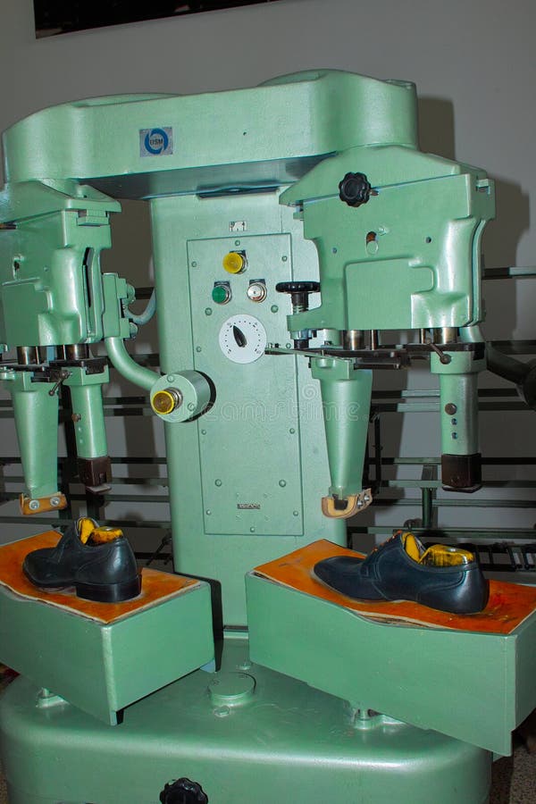 Old Shoe Fabrication Machine Editorial Photography - Image of mallorca ...