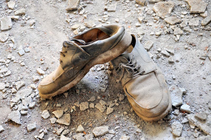 Old shoes stock photo. Image of foot, discontinued, ground - 18520812