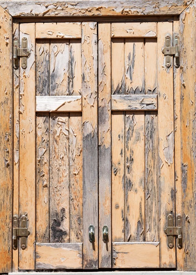Rustic window shutters stock photo. Image of wall, wood - 43462646