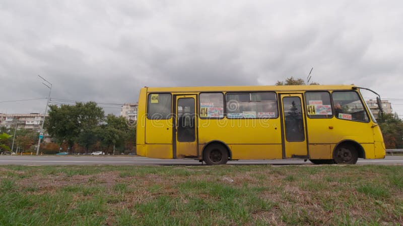 Old Shuttle Bus stock video. Video of transport, building - 231248495