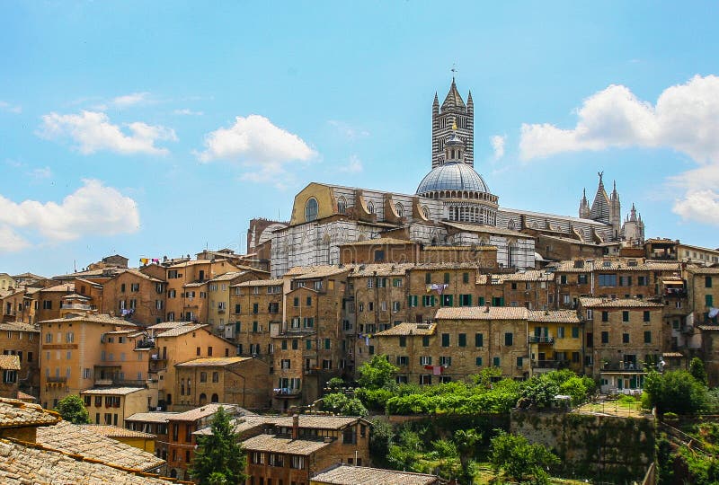 Old Sienna stock image. Image of village, beautiful, sienna - 45804247