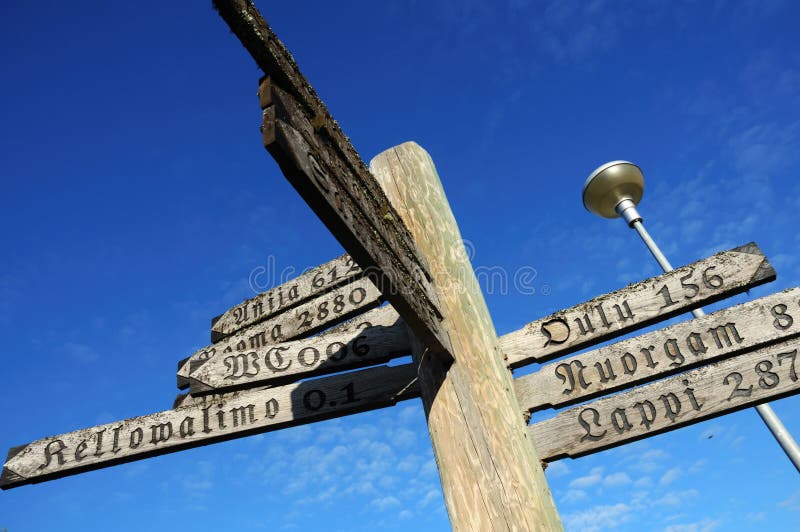 Old signpost stock photo. Image of destination, boundary - 7938842