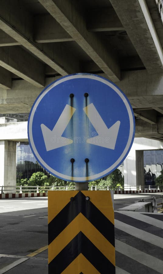 Old Signposts on the Left and Righ Stock Image - Image of damage ...