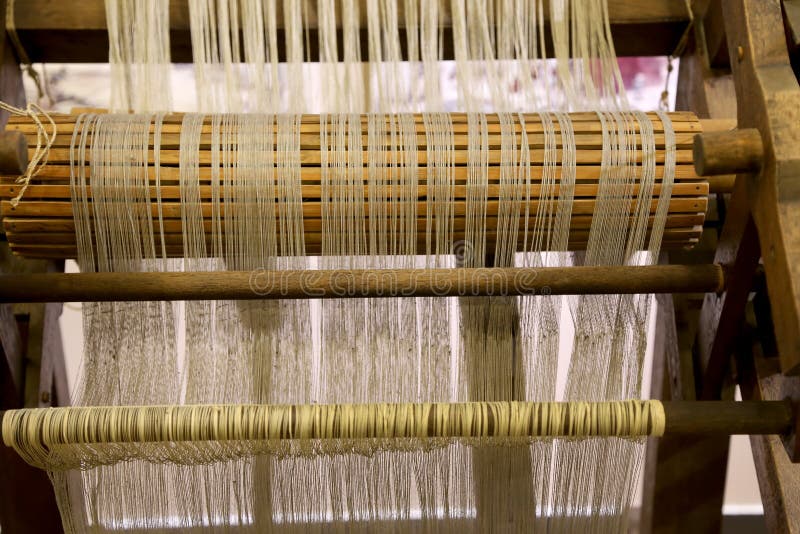 Old Silk Machines in Chinese Factory, Beijing Stock Image - Image of ...