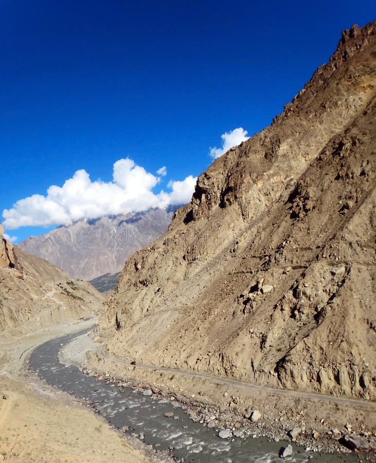 Old Silk Road of Karakoram Highway Stock Photo - Image of beautiful ...