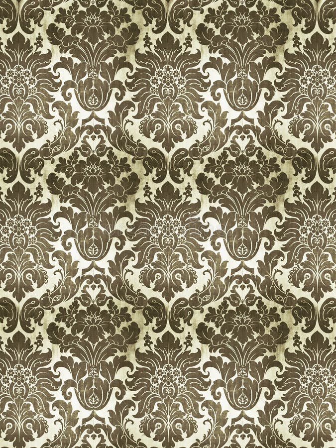 Old silk wallpaper stock illustration. Illustration of monochrome - 9451568