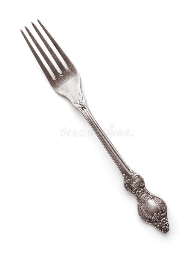 Old silver fork stock image. Image of retro, metal, dining - 162515125
