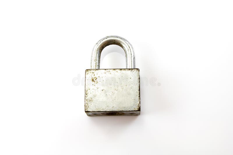 Silver Lock and Key Lying on the Blue Passport Stock Image - Image of ...