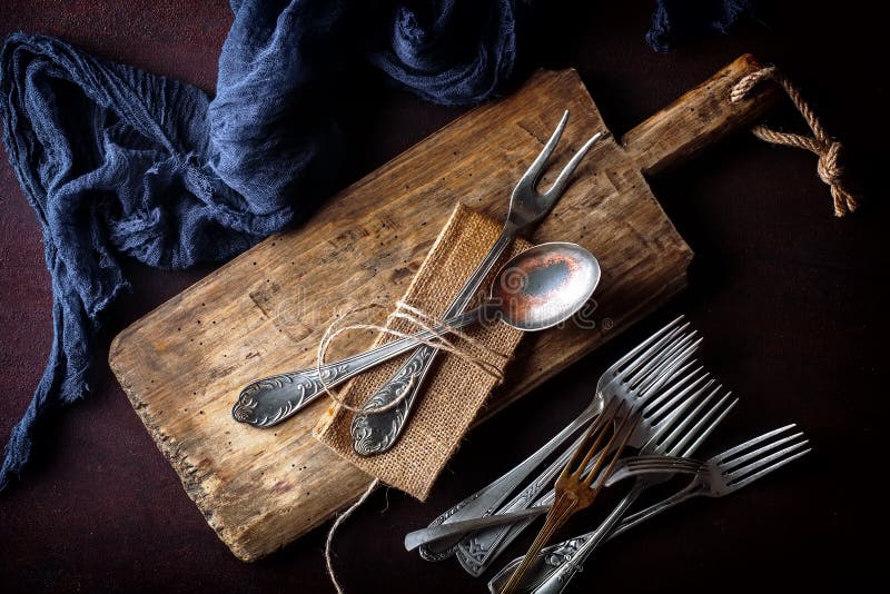 Old silver ware stock photo. Image of antique, metal - 53279328