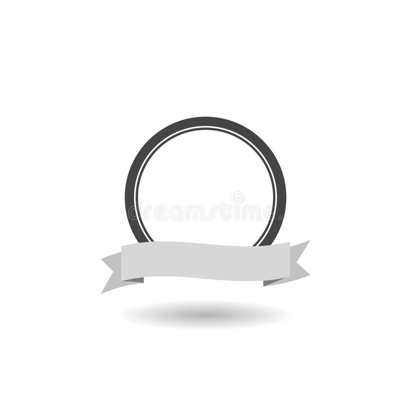 Old Simple Badge Vintage Sign with Shadow Stock Illustration ...