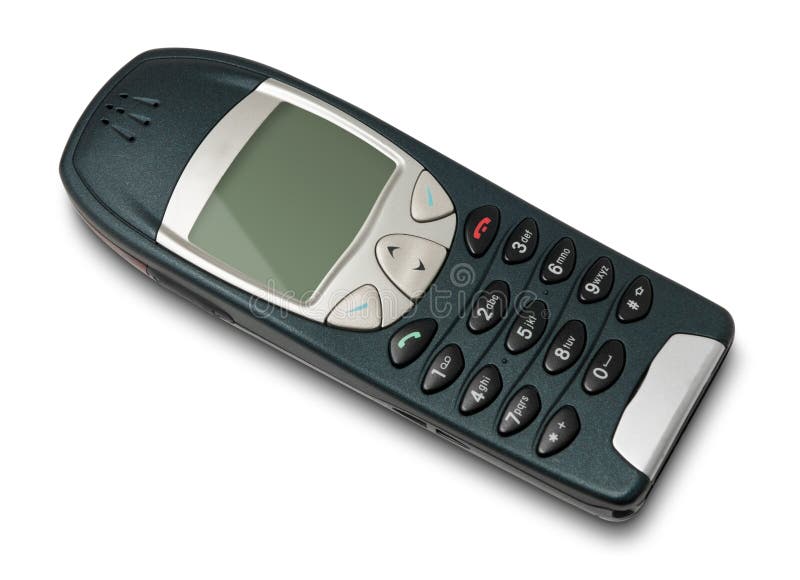 Old simple mobile phone stock image. Image of mobile - 16079841