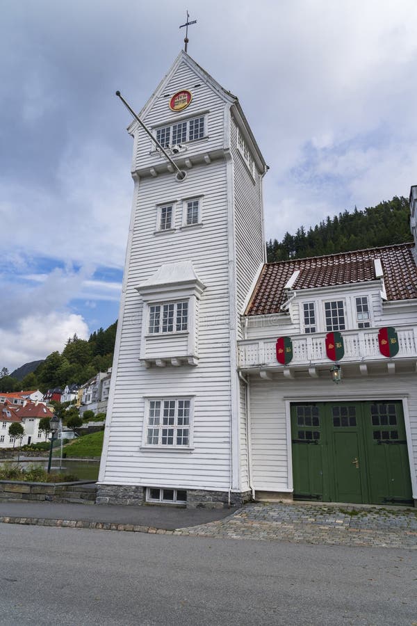Old Skansen Fire Station in Bergen Stock Image - Image of funicular ...