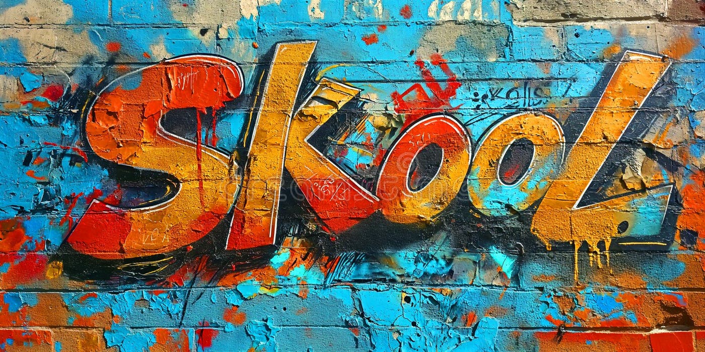 Skool Graffiti Stock Illustrations – 5 Skool Graffiti Stock ...