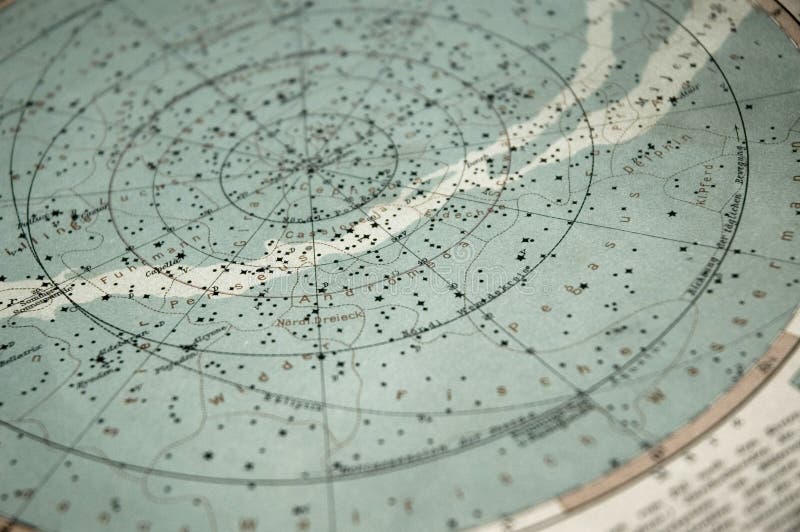 Old Sky Map (from 1891 Year) Stock Image - Image of earth, travel: 290591