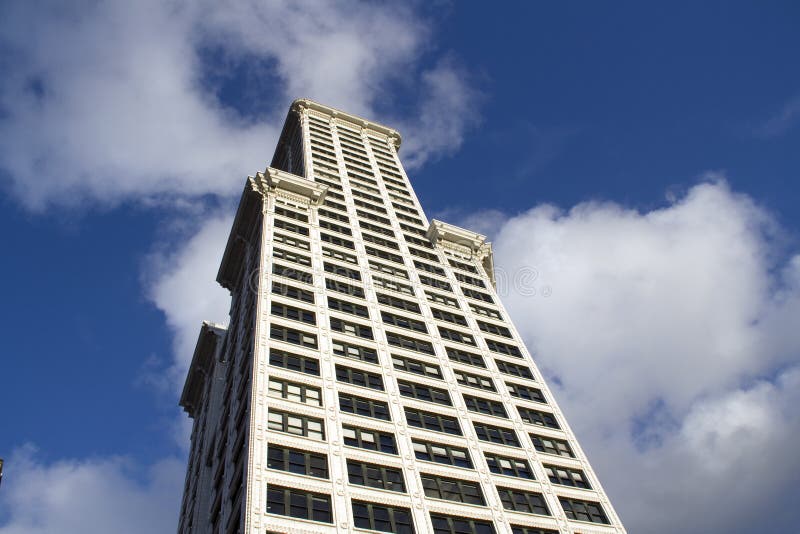 Old skyscraper stock photo. Image of seattle, cloud, investments - 27808552