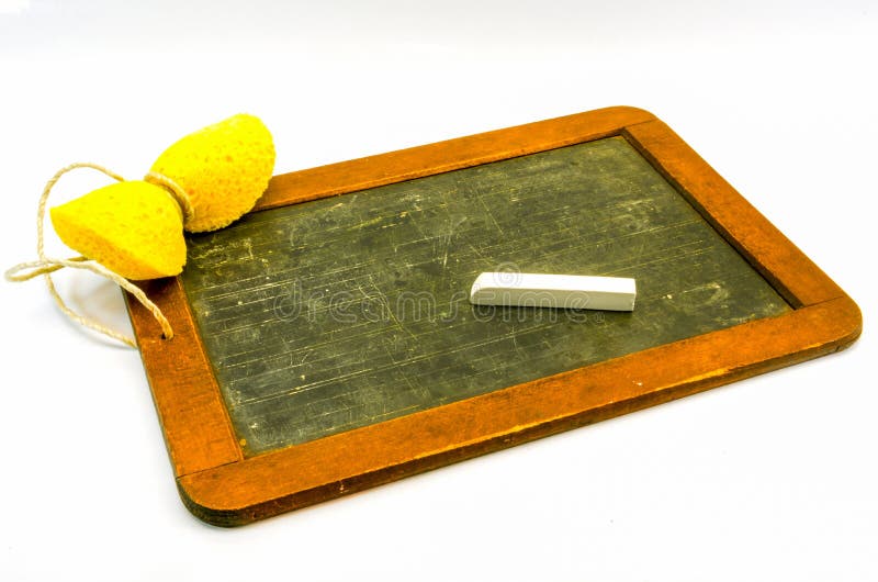 Old slate with chalk stock image. Image of metaphor, write - 79627461