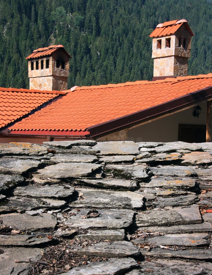Old slate roof stock photo. Image of detail, rustic, repair - 11982078