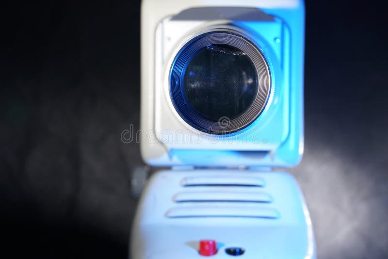 Old Slide Projector with Slide Frame Photographed in the Studio with ...