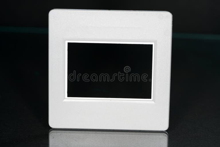 Old Slide Projector with Slide Frame Photographed in the Studio with ...