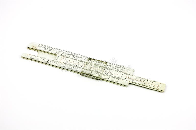 Old Slide Rule Calculator stock photo. Image of calculator - 163748772