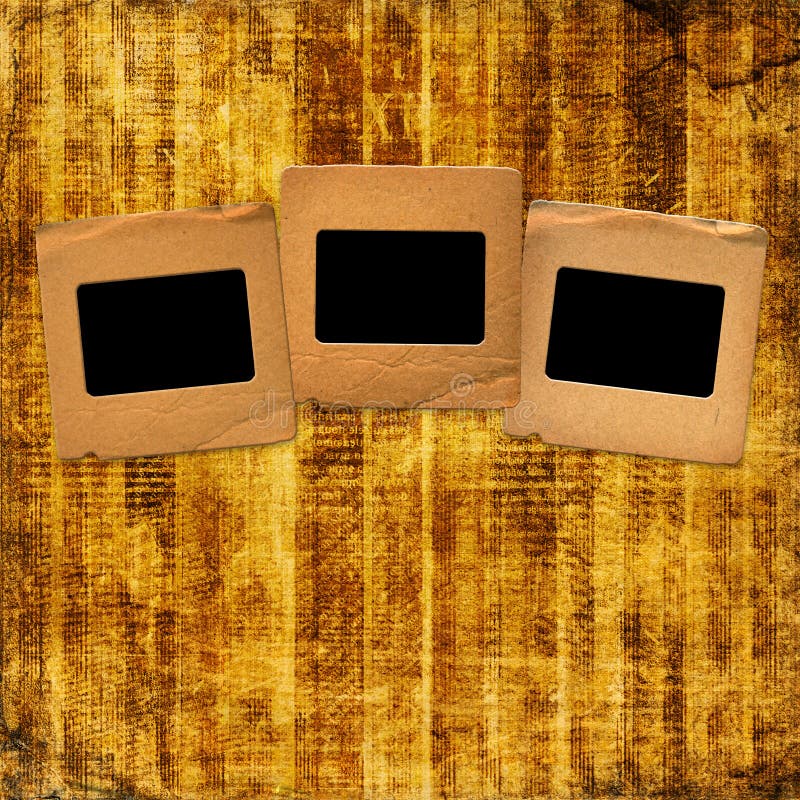 Old Slides on the Ancient Background Stock Illustration - Illustration ...