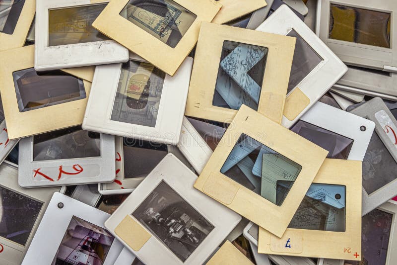 Old Slides with Plastic Frame Stock Image - Image of diapositive ...