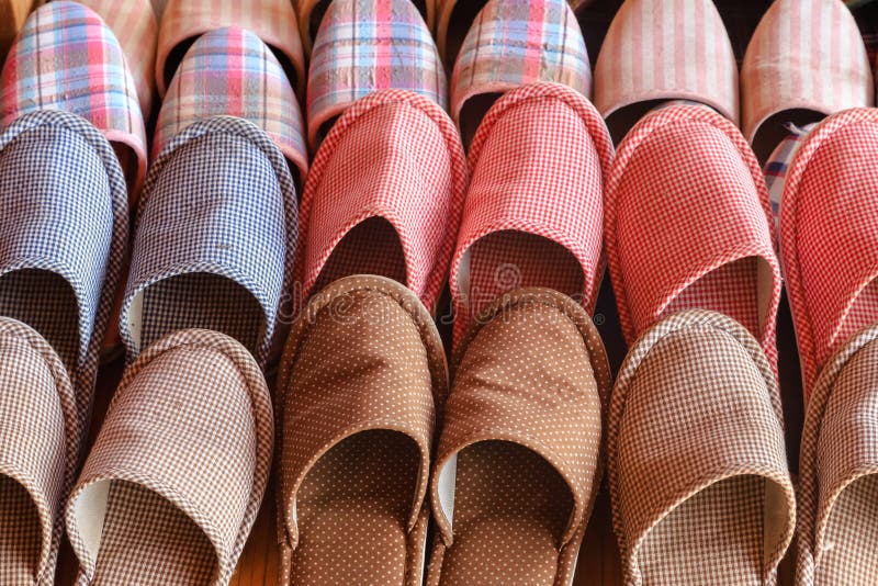 Old slippers stock image. Image of isolated, warm, home - 732539