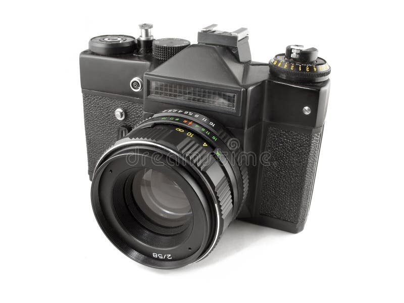 Old SLR camera stock photo. Image of black, equipment - 4230890