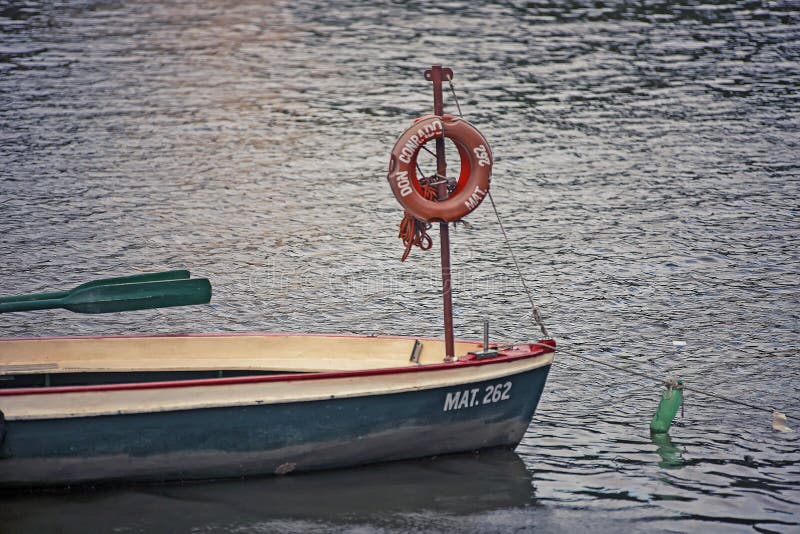 Old Small Boat in the River Editorial Stock Photo - Image of ...