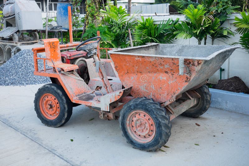Old Small Dirty Dumper Truck Stock Photo - Image of equipment, heavy ...