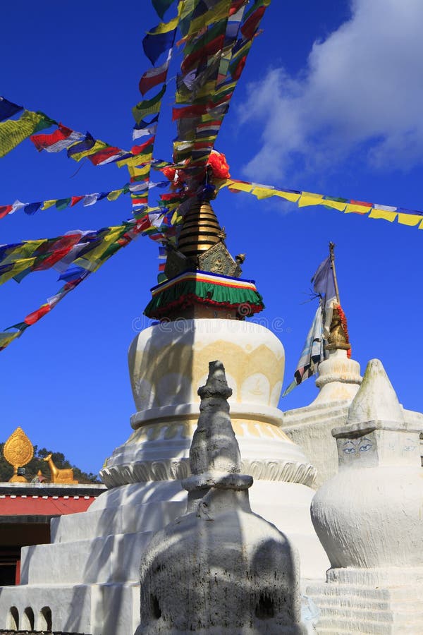 Old small stupa in Nepal stock photo. Image of buddhism - 68328110