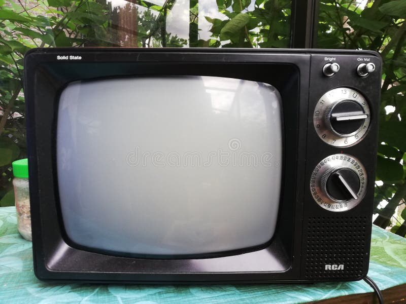 Old small TV set editorial photo. Image of vintage, small - 153386871