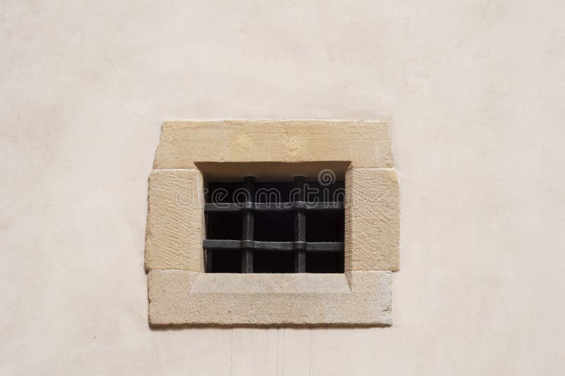 Old small window in castle stock image. Image of wall - 73726099