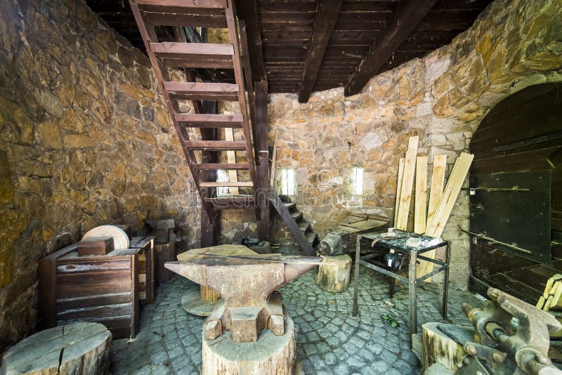 Old smith workshop editorial stock image. Image of smith - 98247674