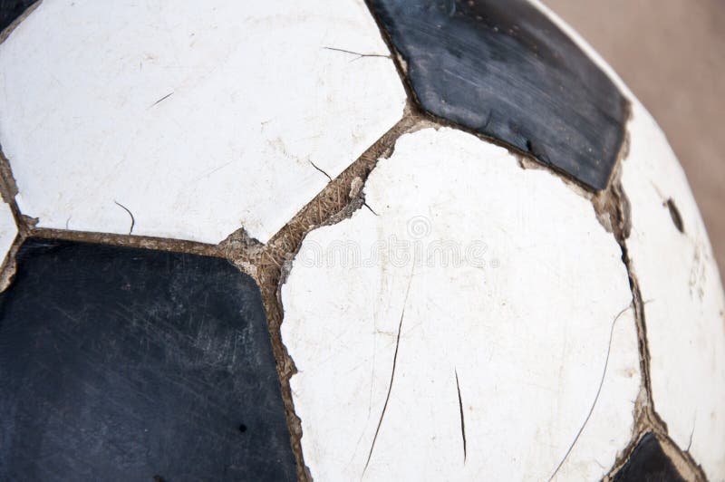 Old soccer ball stock image. Image of team, white, sphere - 25768927
