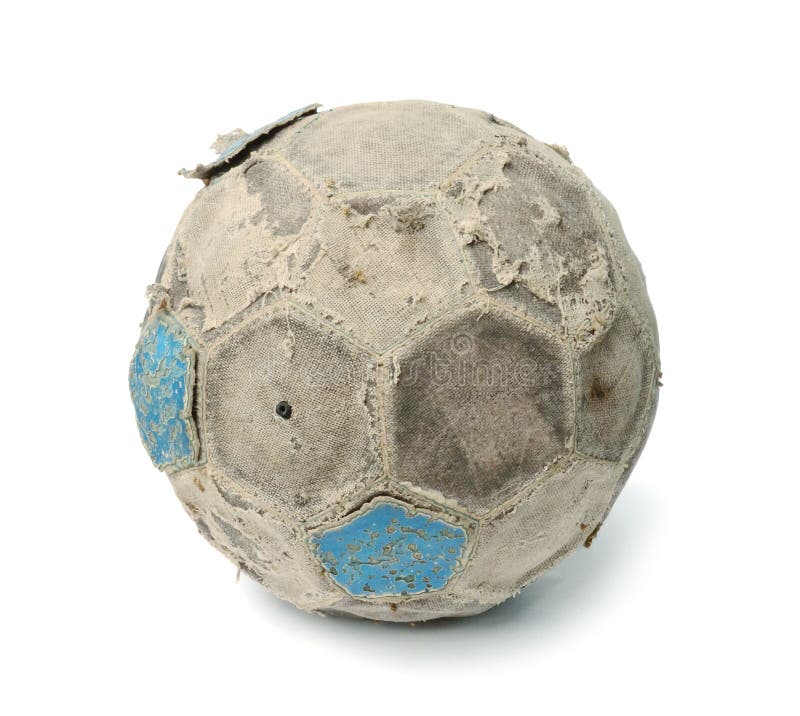 Old soccer ball stock image. Image of path, grey, retro - 267747007
