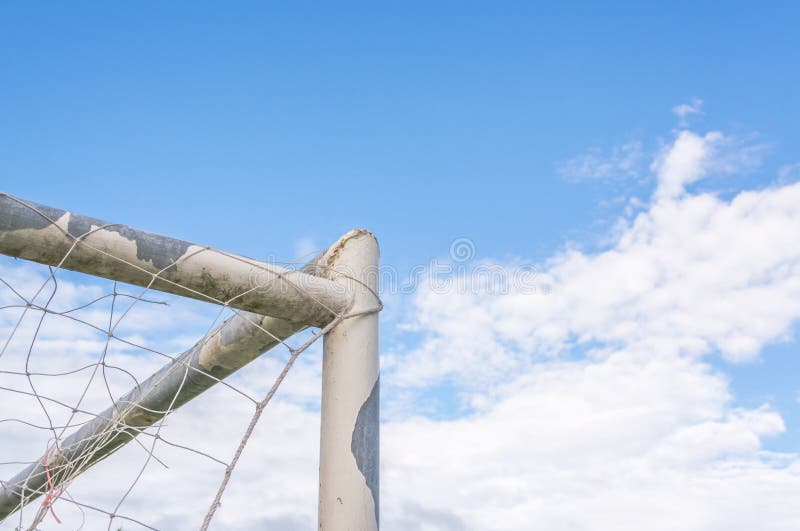 Old soccer goal stock image. Image of concept, design - 46661179