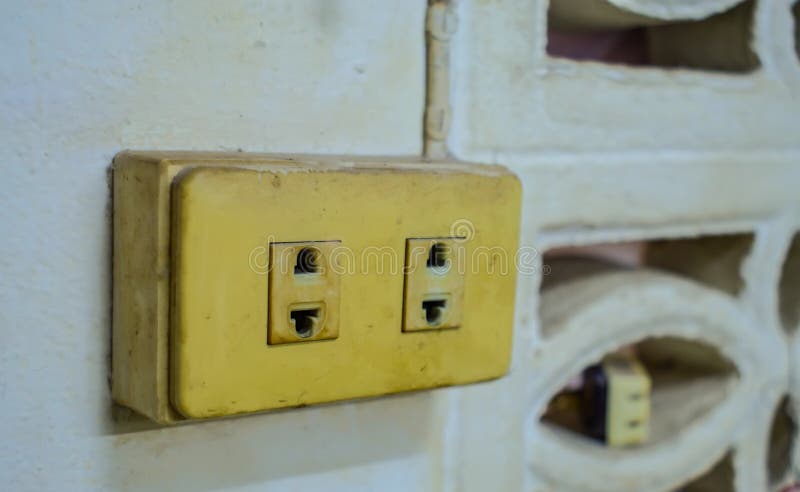 Old socket stock image. Image of energy, plate, generation - 91593777