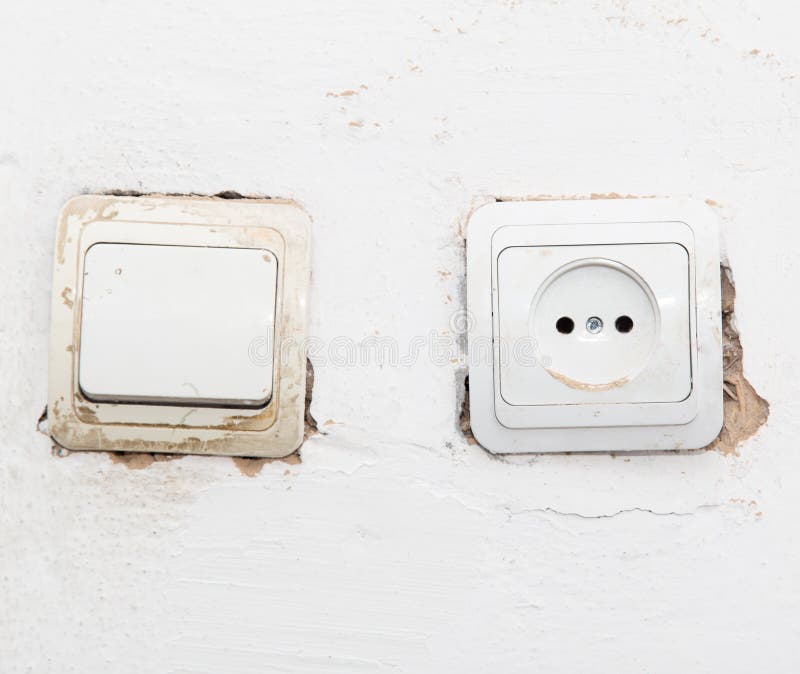 Old socket electricity stock photo. Image of outlet - 101320292