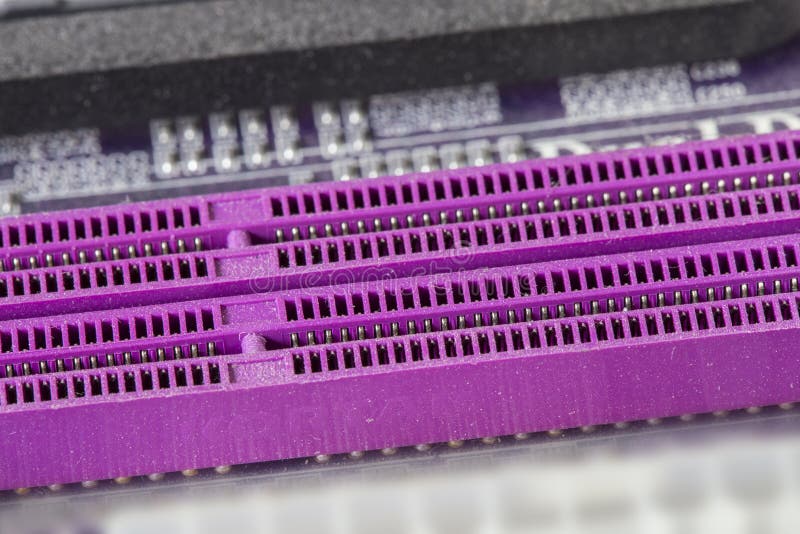 Old Socket Ram for Computer Selective Focus. Stock Photo - Image of ...