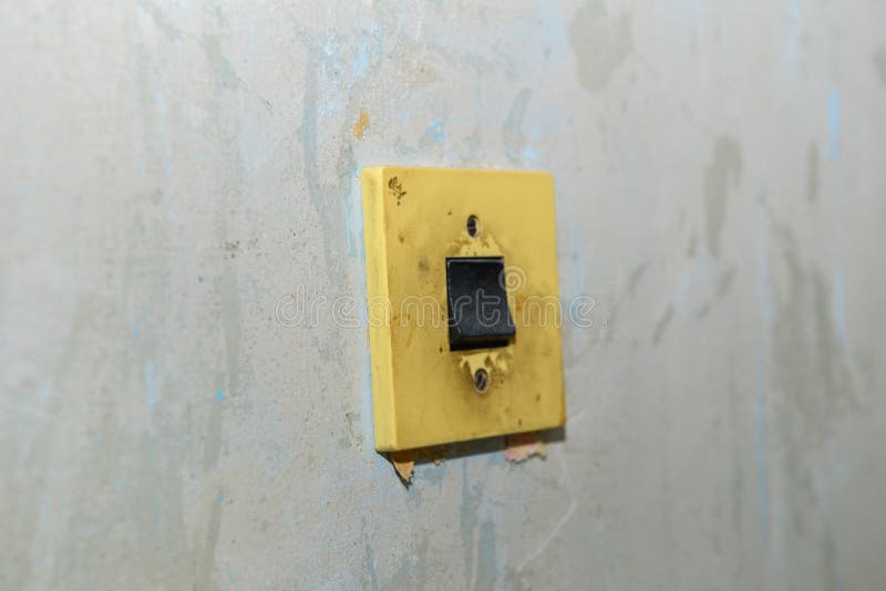 Old Socket. Switch and Socket Stock Photo - Image of grunge, power ...