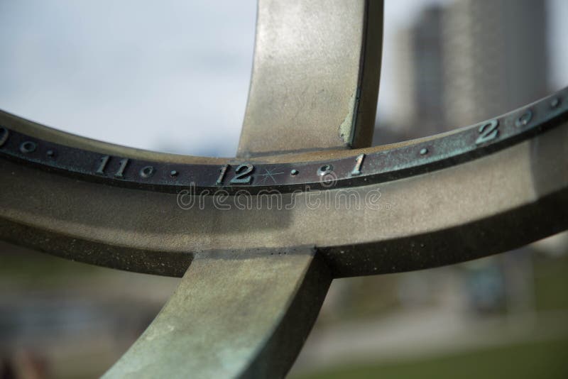 Old solar clock closeup stock image. Image of history - 89278159