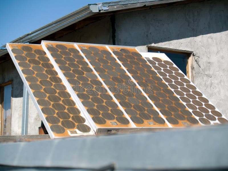Old Solar Panel from 1970 S Stock Photo - Image of fuel, safe: 6698778