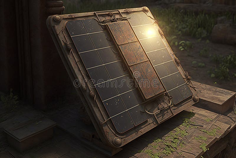 Old Solar Panel for Utilisation, Created with Generative AI Technology ...