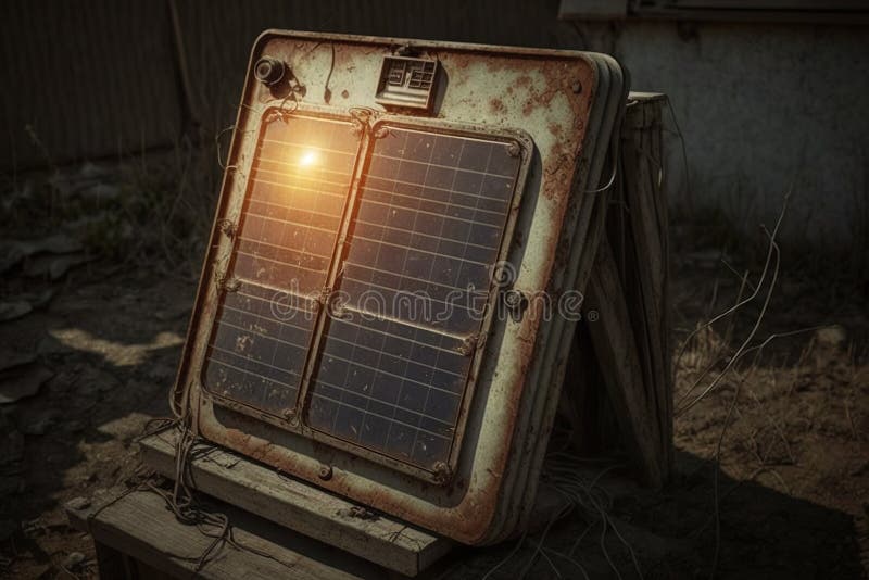 Old Solar Panel for Utilisation, Created with Generative AI Technology ...