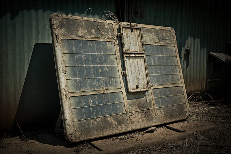 Old Solar Panel for Utilisation, Created with Generative AI Technology ...